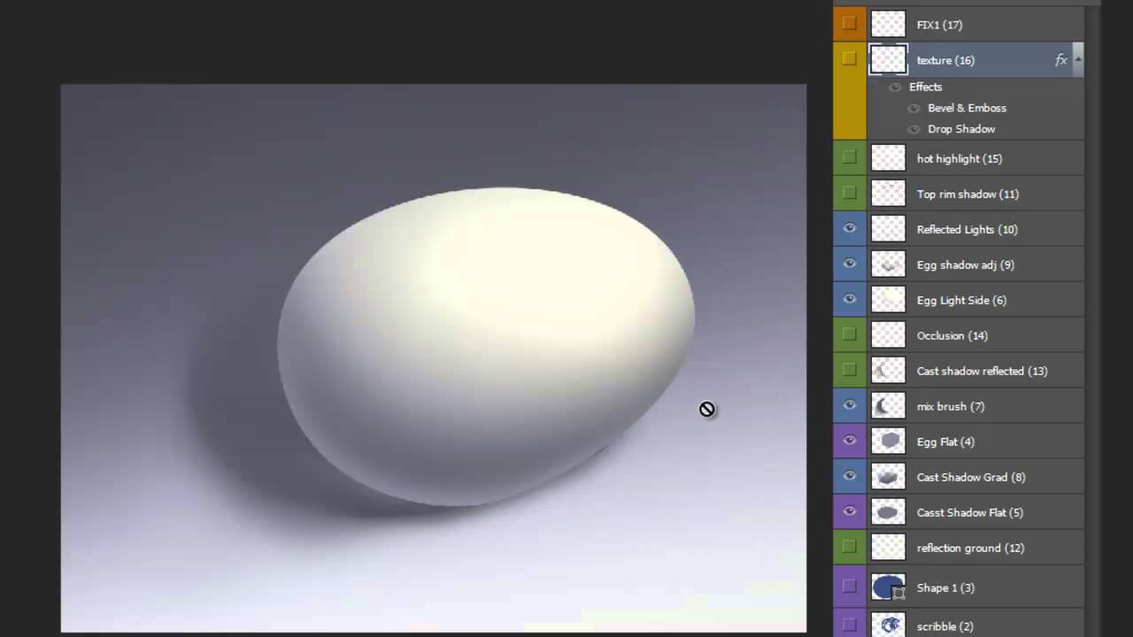 Egg Demo in Photoshop - YouTube