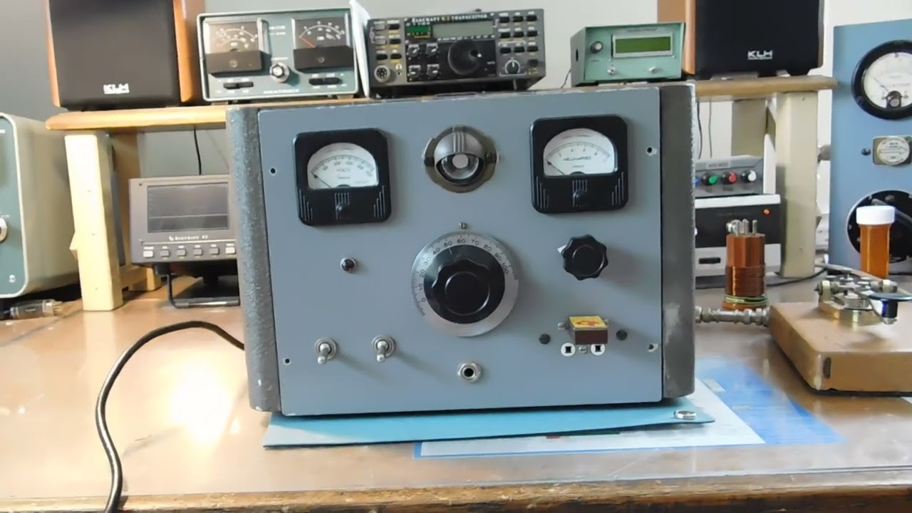 Deluxe Homebrew Novice CW Transmitter Hamfest Find ! - YouTube