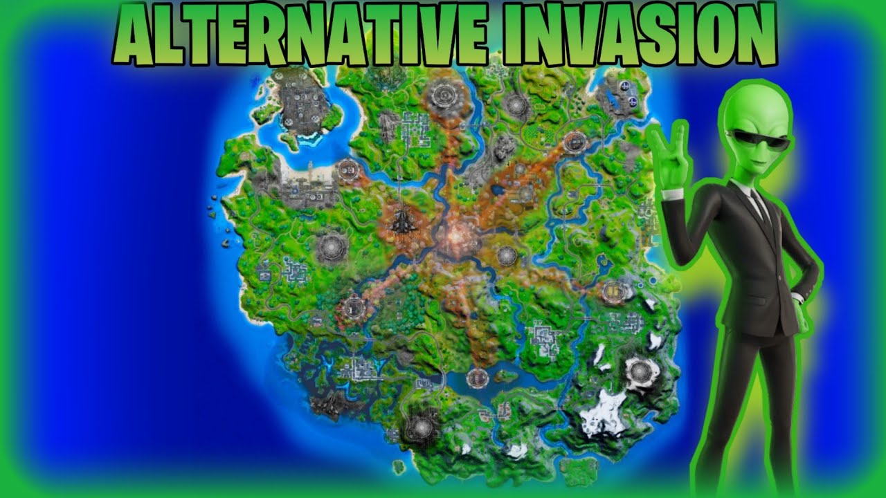 ALTERNATIVE INVASION Fortnite Chapter 2 Season 7 Map Concept - YouTube