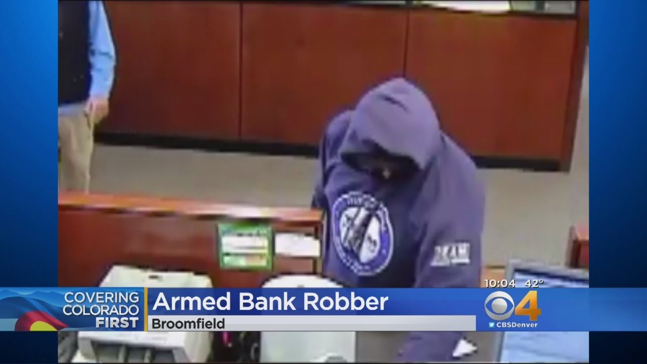 Bank Robber Caught On Surveillance Video - YouTube