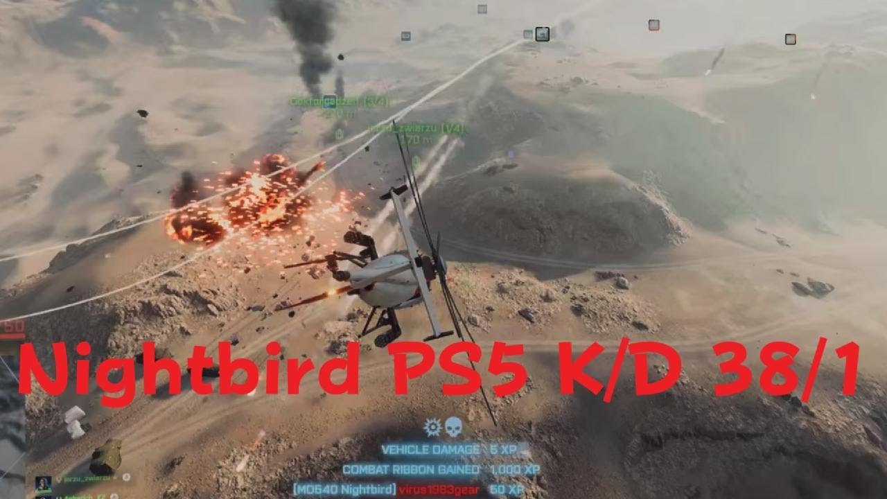 Battlefield 2042 Nightbird short lifetime PS5 K/D 38/1 #helicopter # ...