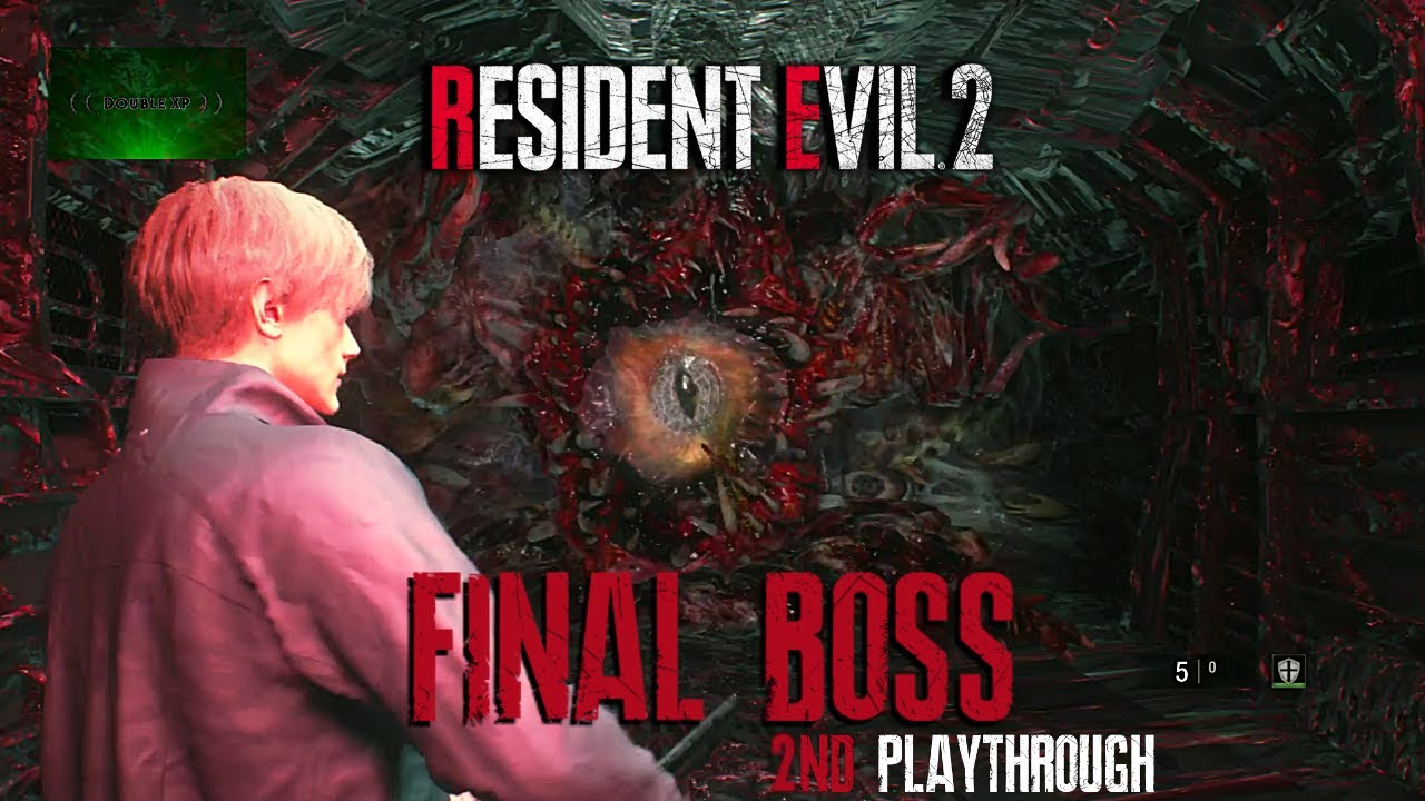 RE2 2019 FINAL BOSS! G5 William Burkin [Leon B True Ending / 2nd ...