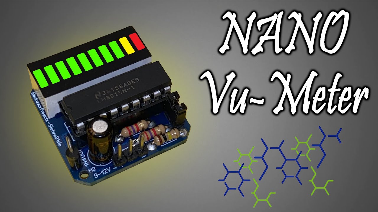 The smallest LED Vu-Meter with LM3915 on DIY PCB - Tutorial - YouTube