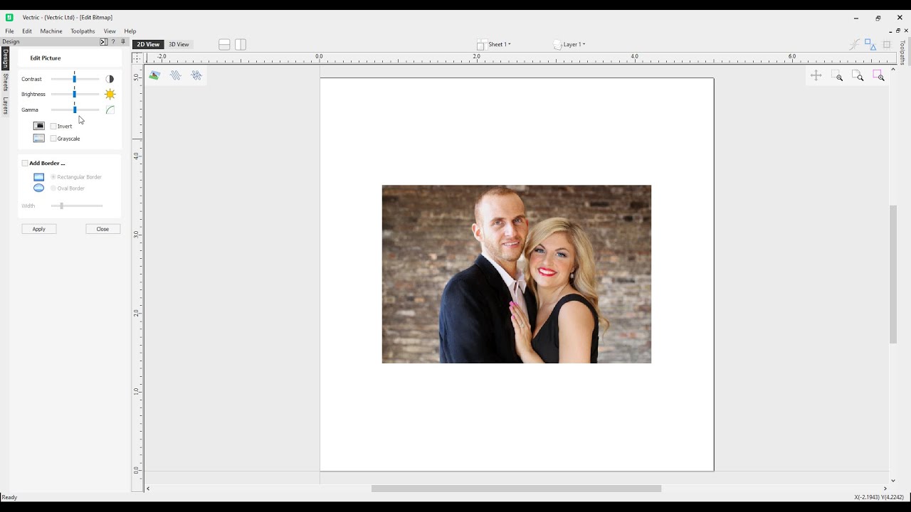 How To Edit Bitmaps In Vectric Software Editing Objects V12