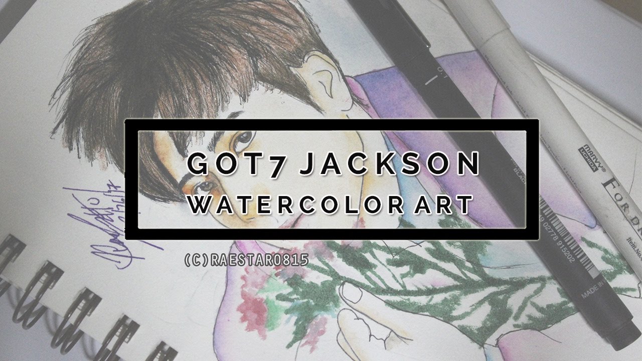GOT7 Jackson l Watercolor Art - YouTube