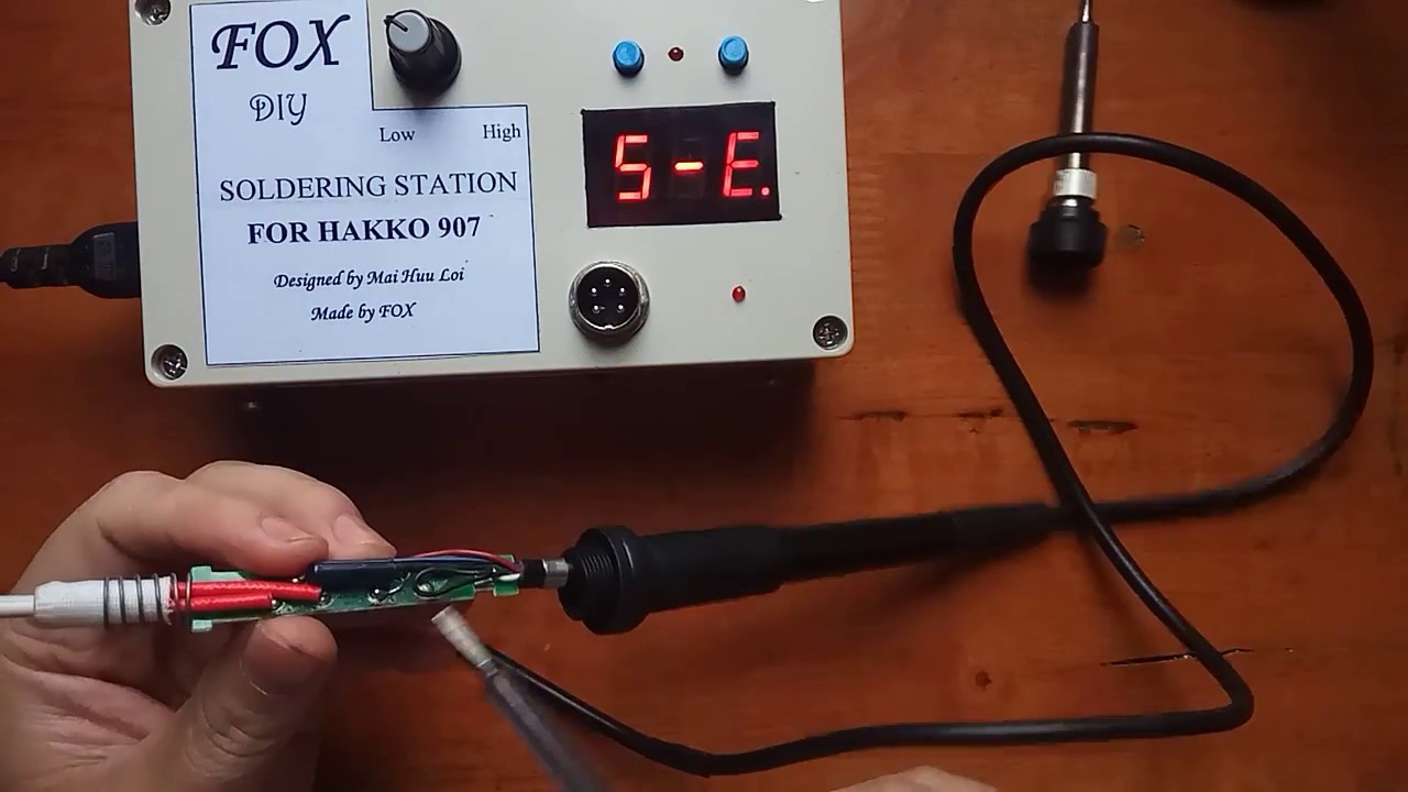 DIY Soldering Station For Hakko 907 - YouTube