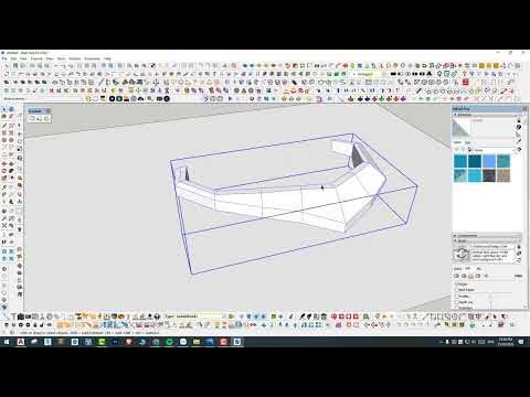 Cách dựng hình quầy reception từ sketchup bằng plugin Curviloft, SubD, Fredo6, QuadFace, Vertex ...