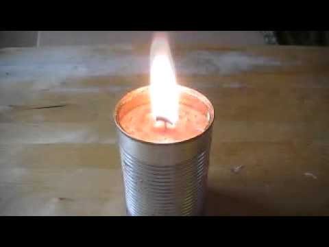 Prepping 101: The Lard Sand Candle - YouTube