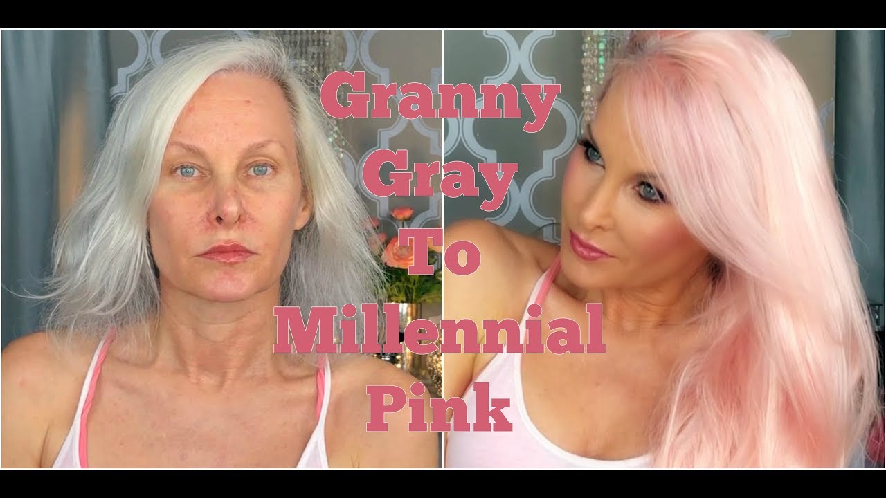 Granny Gray To Millennial Pink: Custom Temporary Hair Color, Wig ...