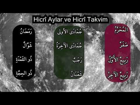 Hicri Aylar  Hicri Takvim ve Önemi
