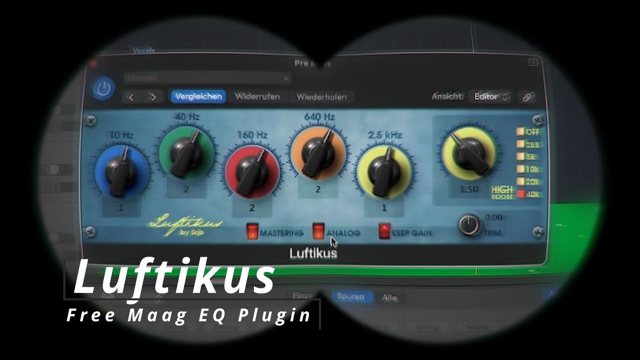 Free Maag EQ Plugin called Luftikus! - YouTube