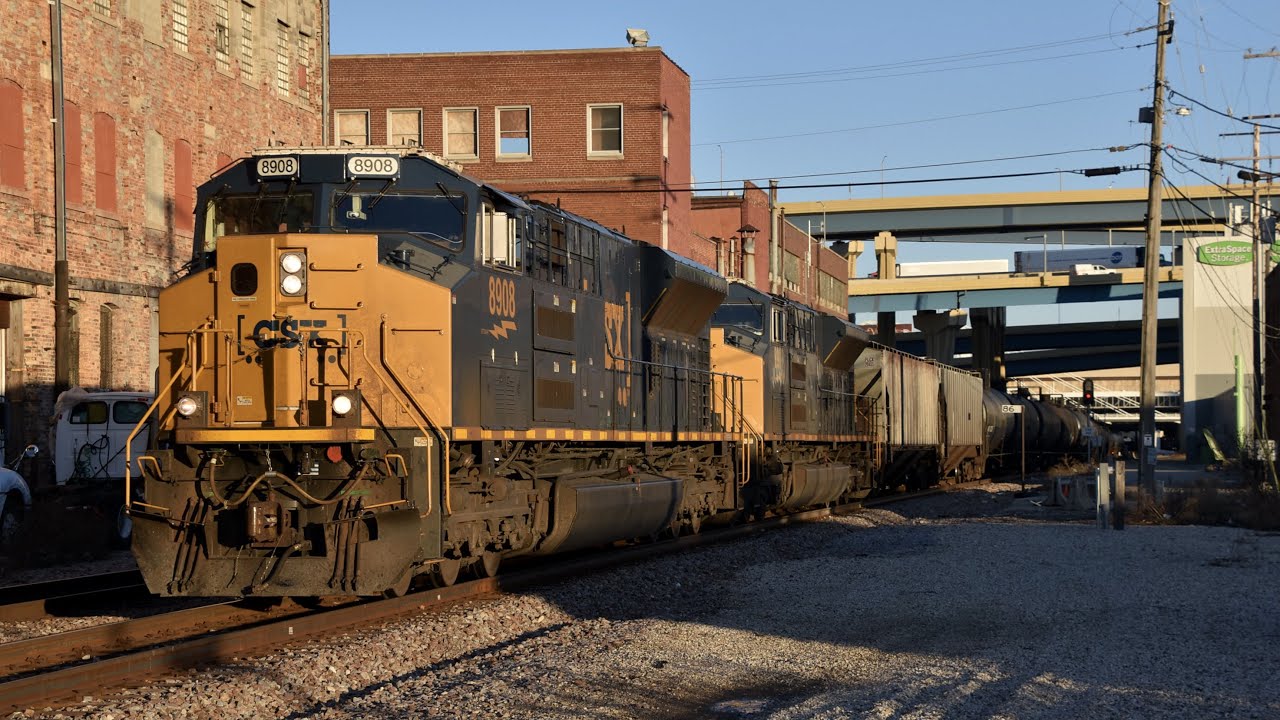 Chasing a CSX Tier 4 SD70ACe Duo on CP 687 - YouTube