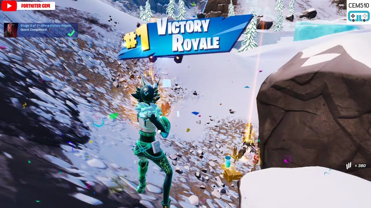 Win a Victory Royale Fortnite Find The Force Quests - YouTube