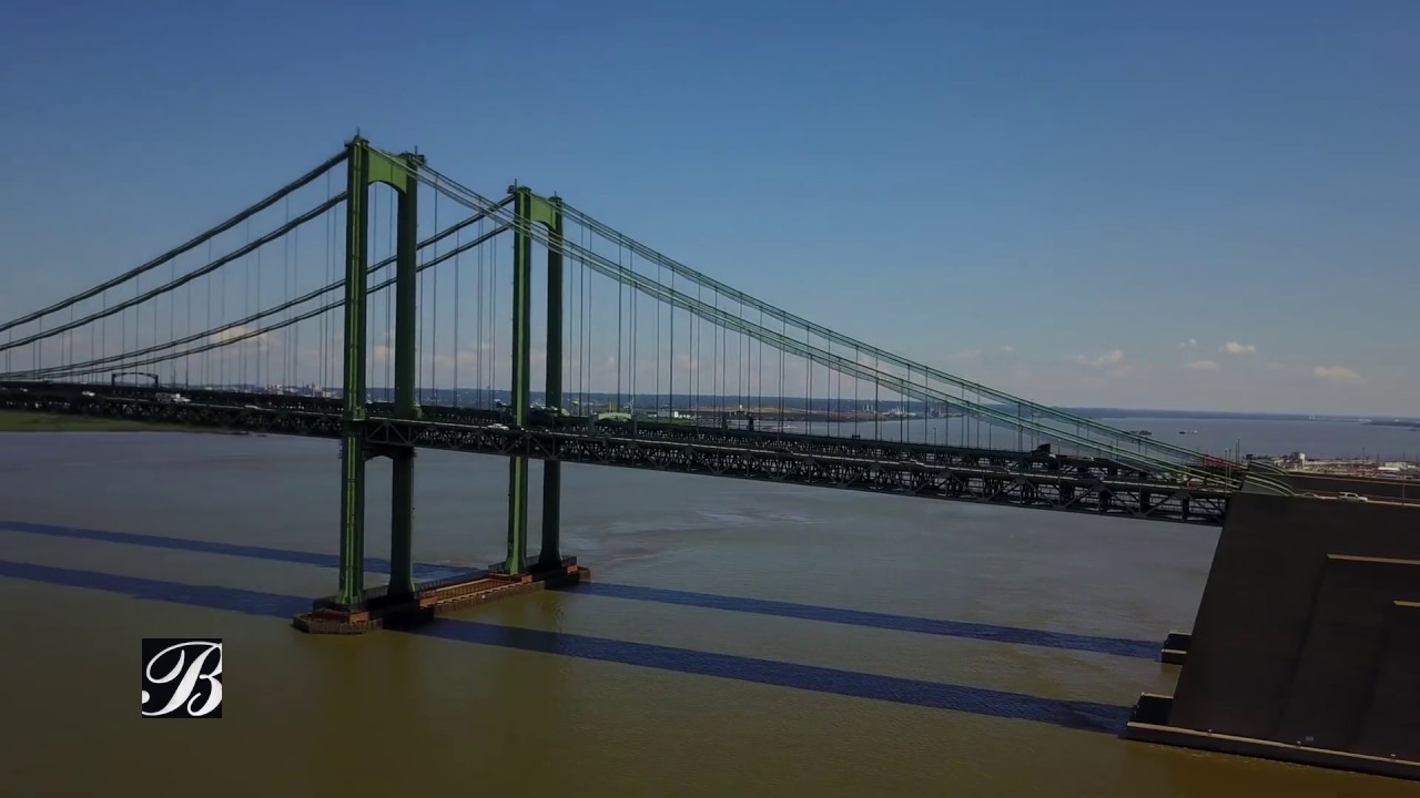 Delaware Memorial Bridge -- Drone Footage - YouTube