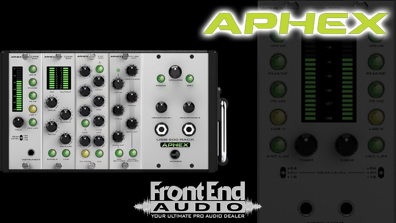 Aphex Electronics 500 Series Modules Overview - YouTube