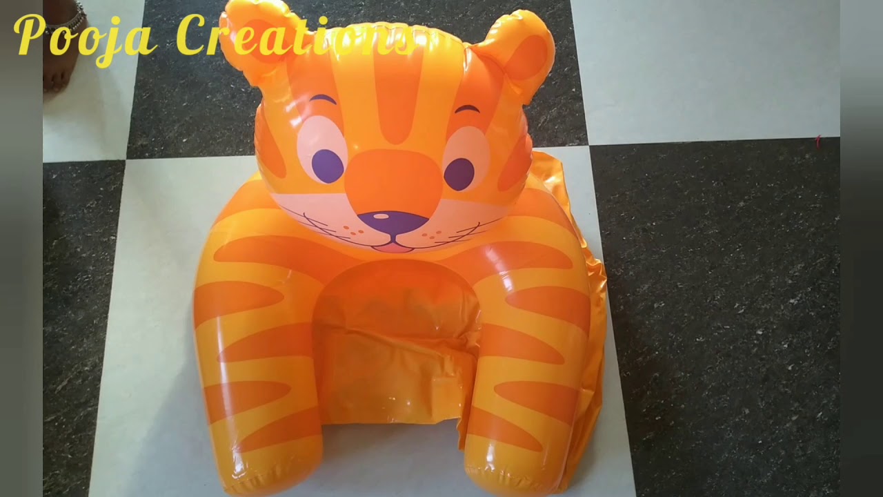 Intex Animal Chair | Tiger Air chair | लहान मुलांसाठी फुघ्याचा खुर्ची ...