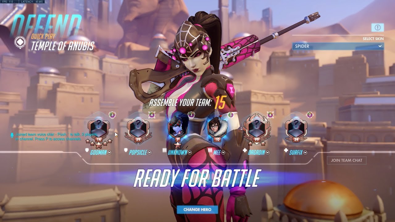 Overwatch 1 Widow Maker Overwatch Gameplay (No Commentary) (1080p) (PC ...