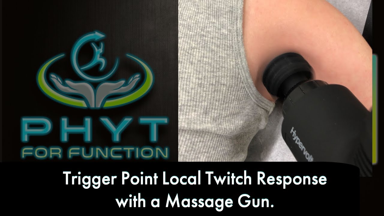 Trigger Point Local Twitch Response with a Massage Gun. - YouTube