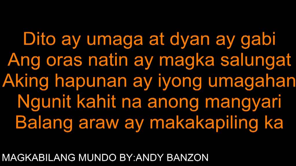 Jireh Lim - Magkabilang Mundo Lyrics - YouTube