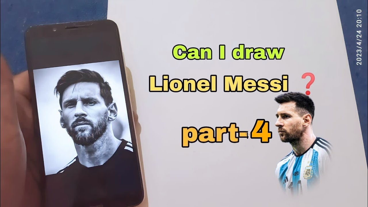 How to draw Lionel messi ,part 4 step by step - YouTube