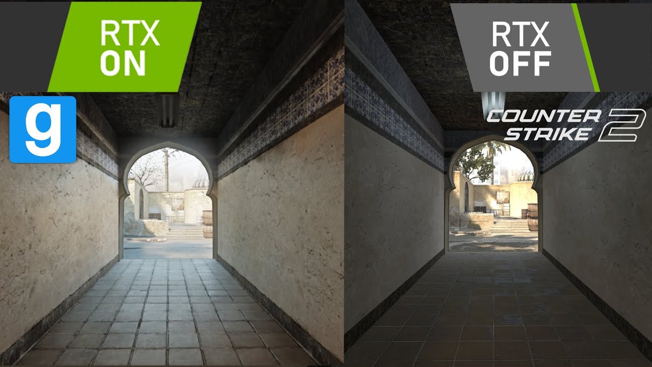 Garry's Mod RTX V.S CS2!! Old Dust2 Comparison (RTX Remix) - YouTube