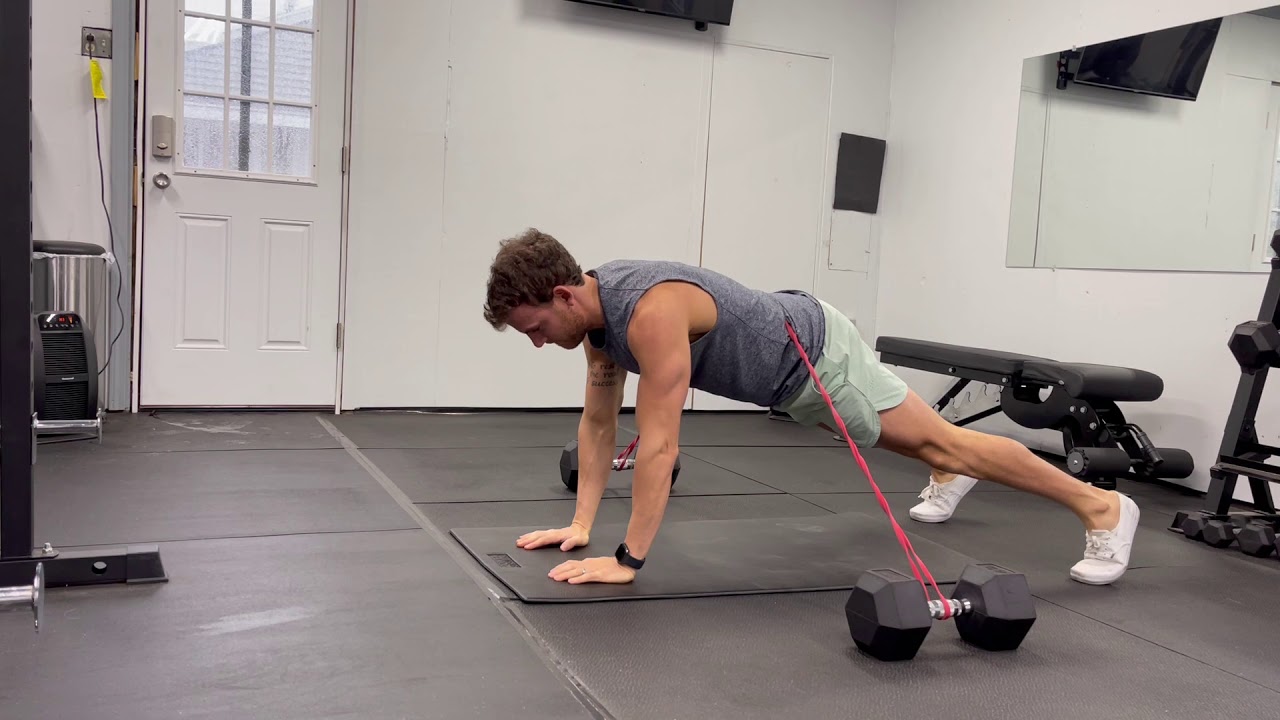 Banded Plank Shoulder Taps - YouTube