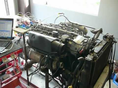 First startup Mercedes OM 613 engine running on aftermarket ECU system ...