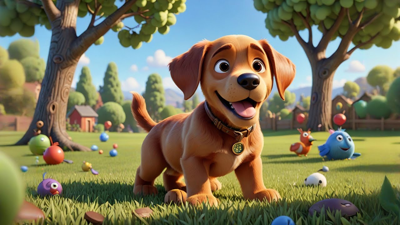 Bark Bark Puppy Wants to Play | Fun Dog Song for Kids | Nursery Rhymes ...