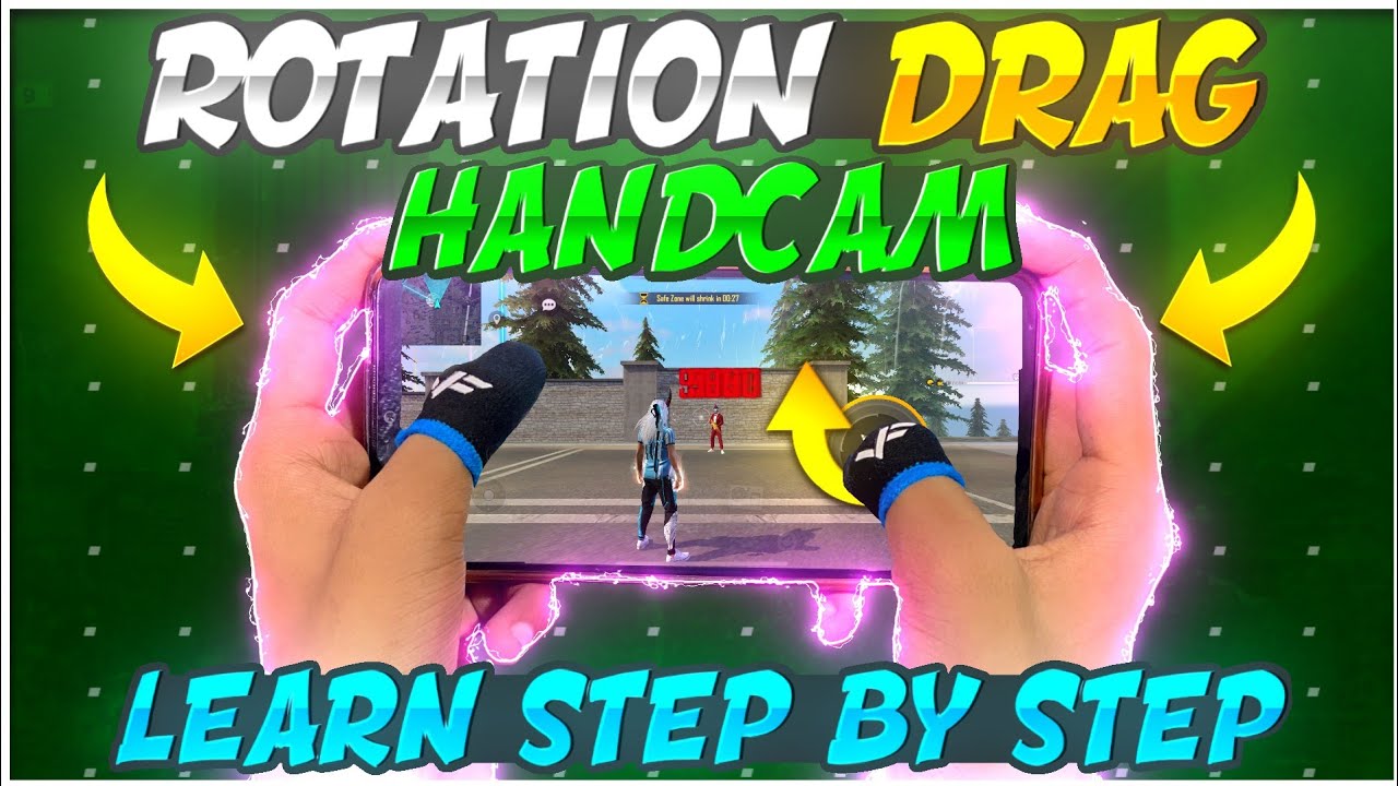 Rotation Drag Headshot Trick - Handcam 🔥| Right & Left Rotation Drag ...