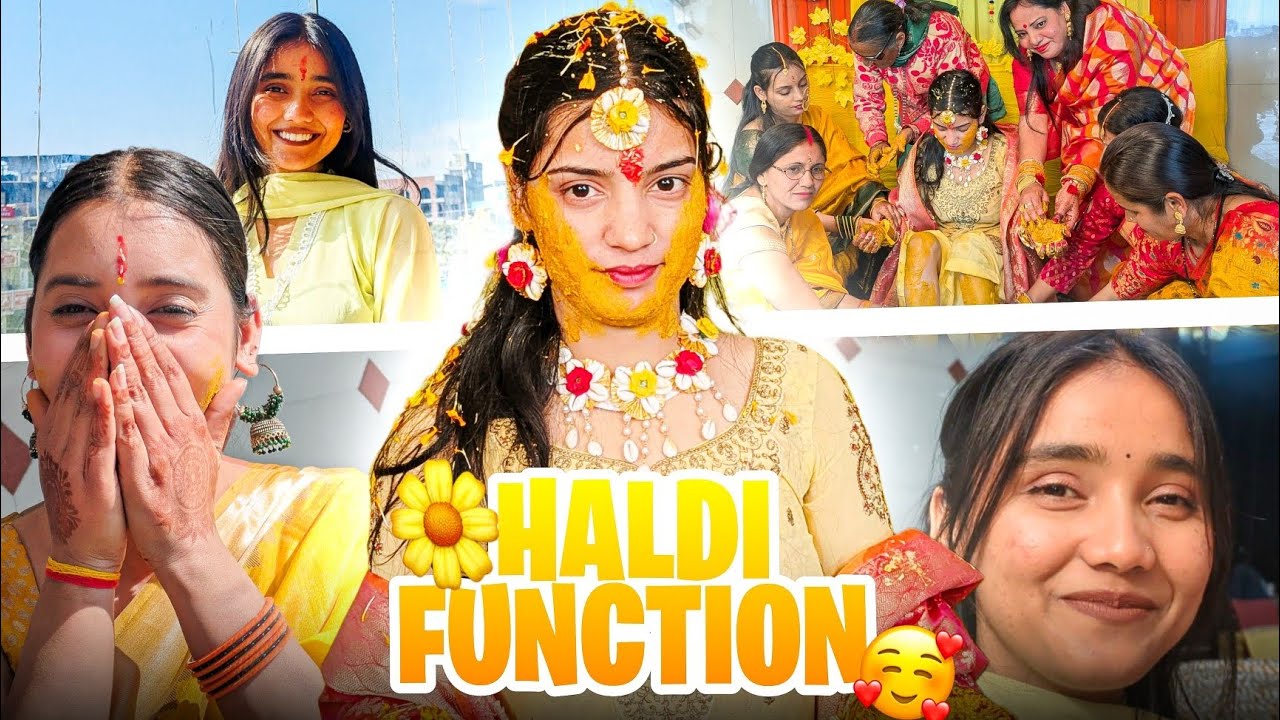 Vlog-093 | Didi ka Haldi function ️ | Bride ka saman hua gayab 😱 Fir Jana pada market| - YouTube