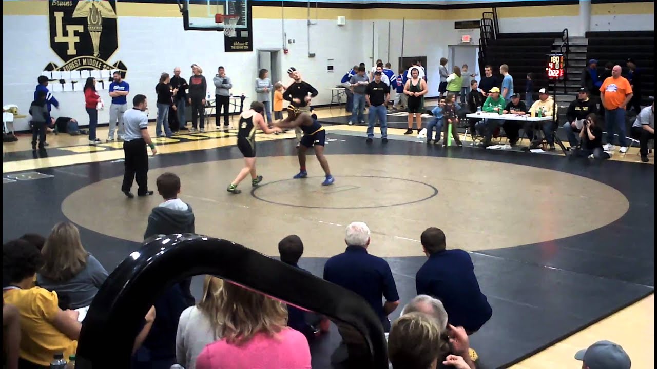 Justin Brown Ocoee Middle school wrestling team - YouTube