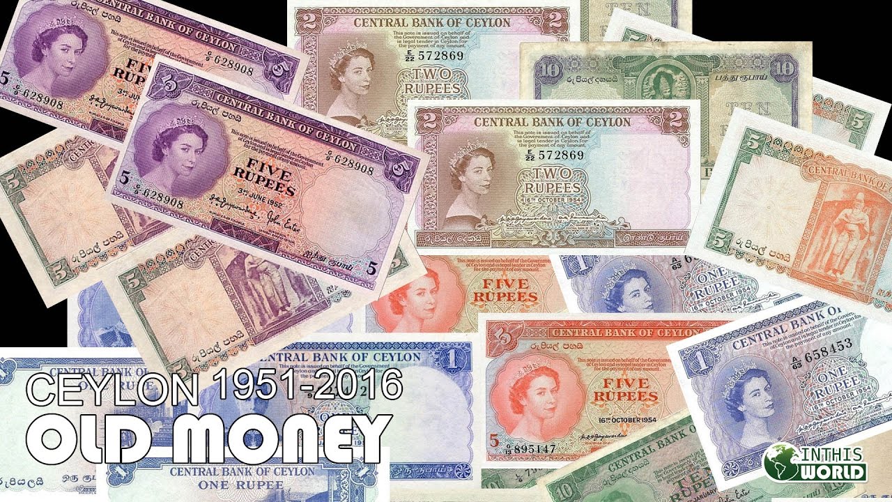 ceylon old money 1944-2016 srilankan money - YouTube