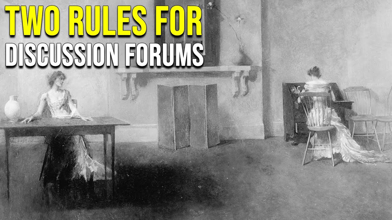 How to Respond on Discussion Forums - YouTube