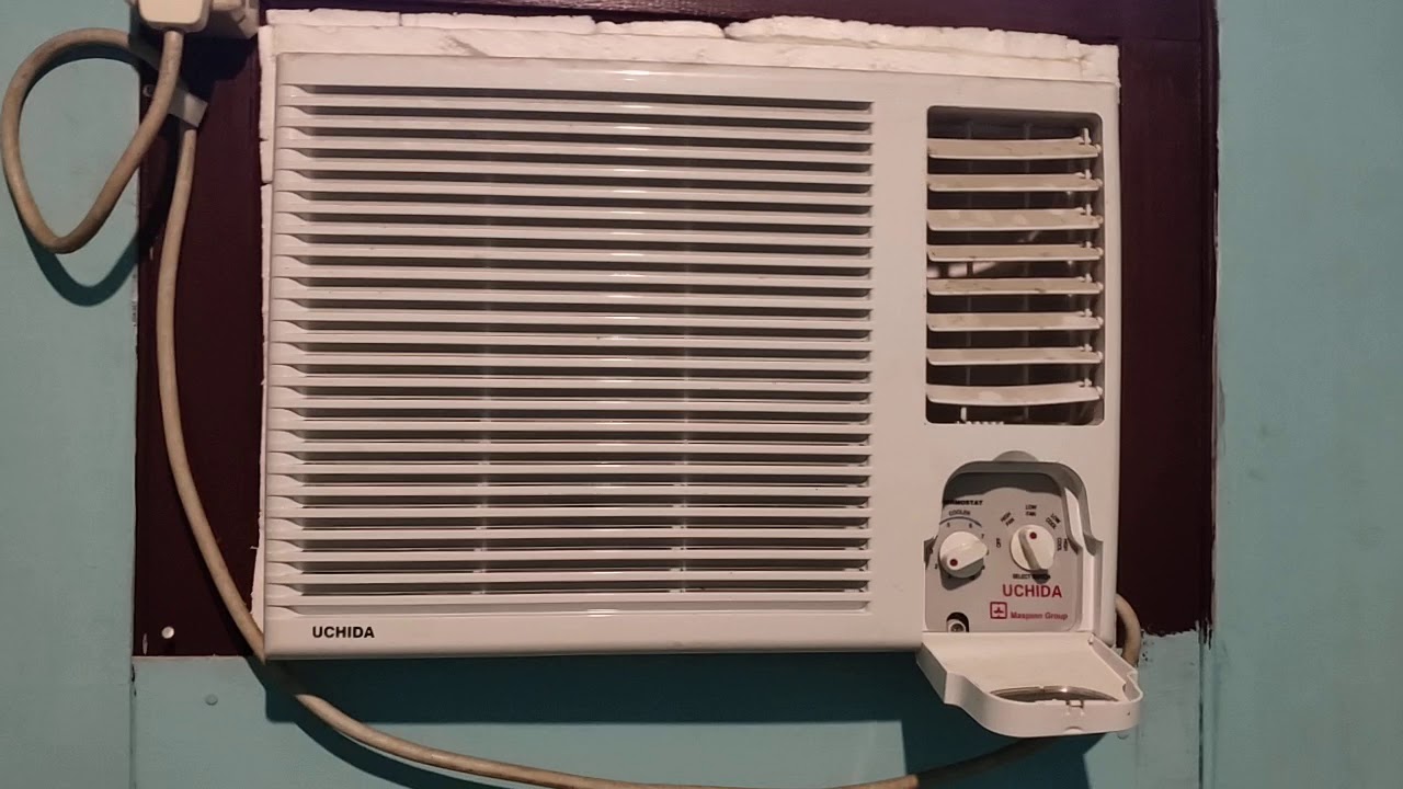 kondisi AC window Uchida selama 3 tahun - YouTube