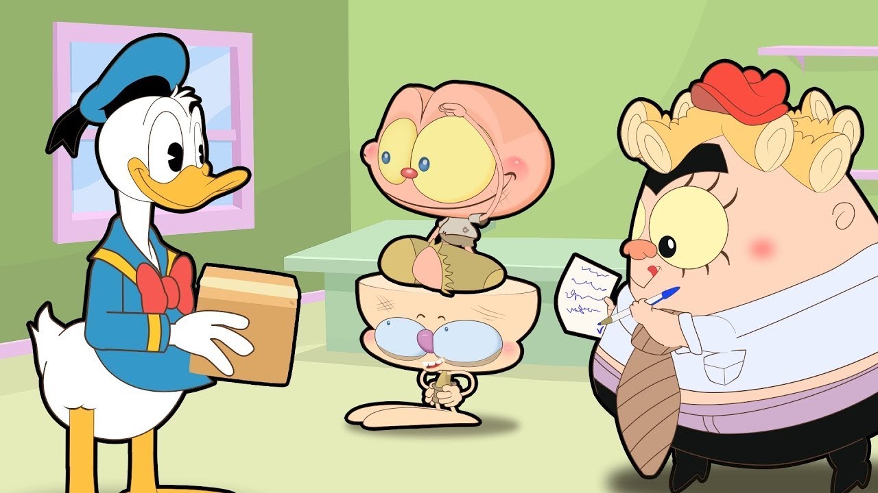 Desenho animado com Mongo e Drongo o Chefe e Pato Donald - YouTube