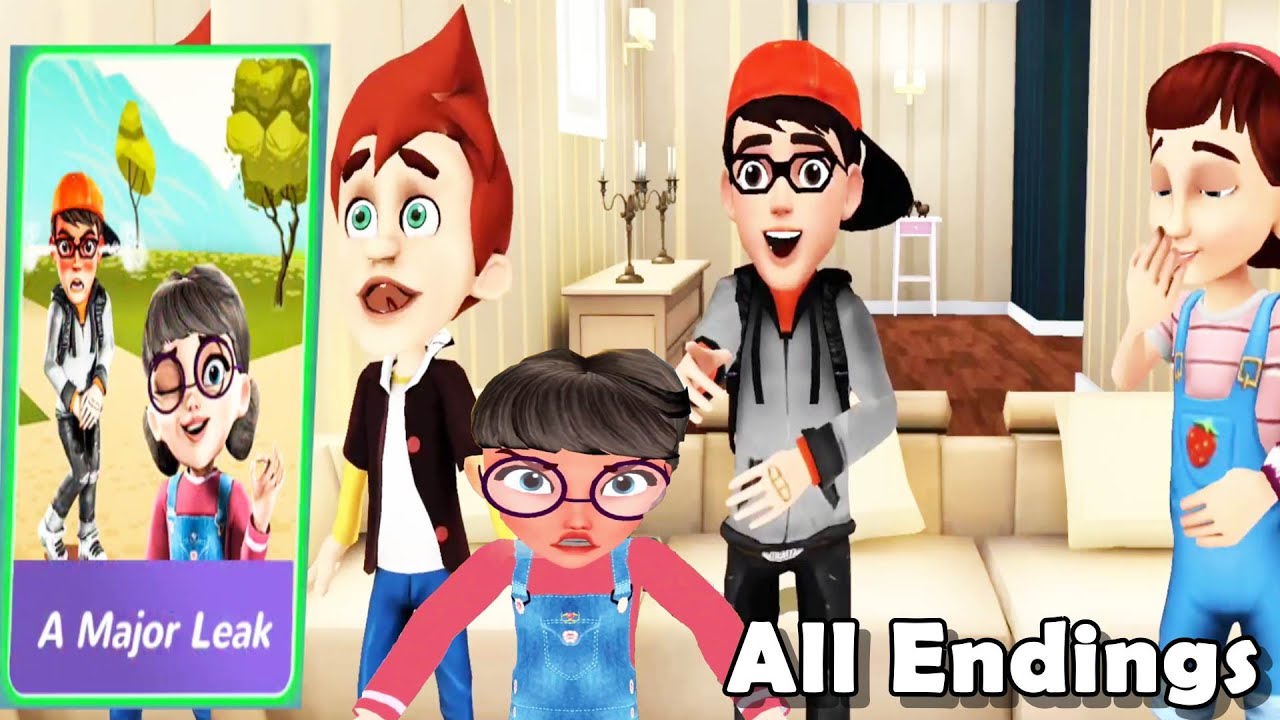 Nick and Tani Funny Story A Major leak All Endings | Wow game Gameplay ...