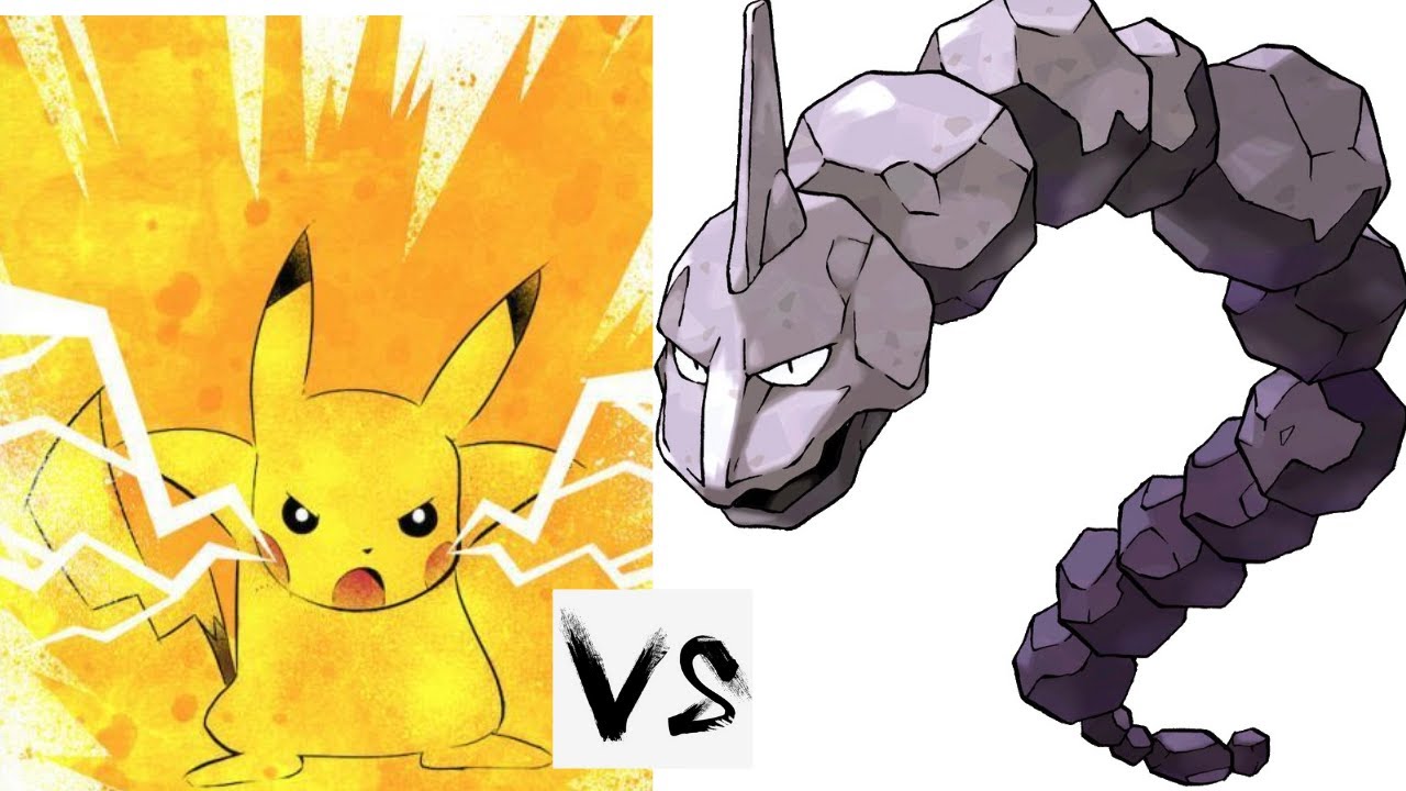 Pokemon: Pikachu Vs Onix | Pokémon Fight Animation| Pikachu vs Onix ...