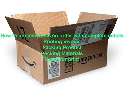 How to process Amazon order. - YouTube