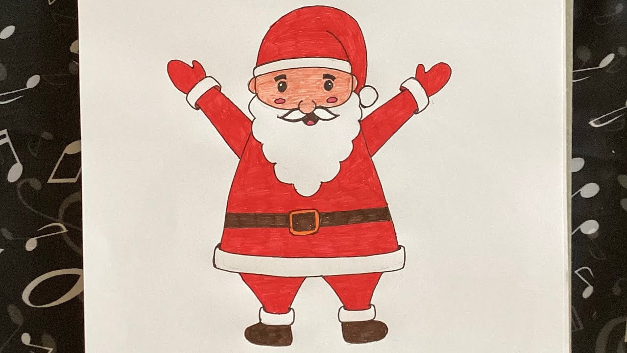How to Draw a Santa Claus || Easy Santa Drawing - YouTube