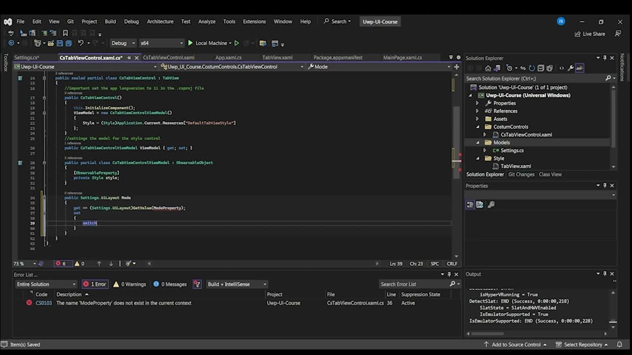 Simple Ui - Uwp - Floating Tabs - YouTube