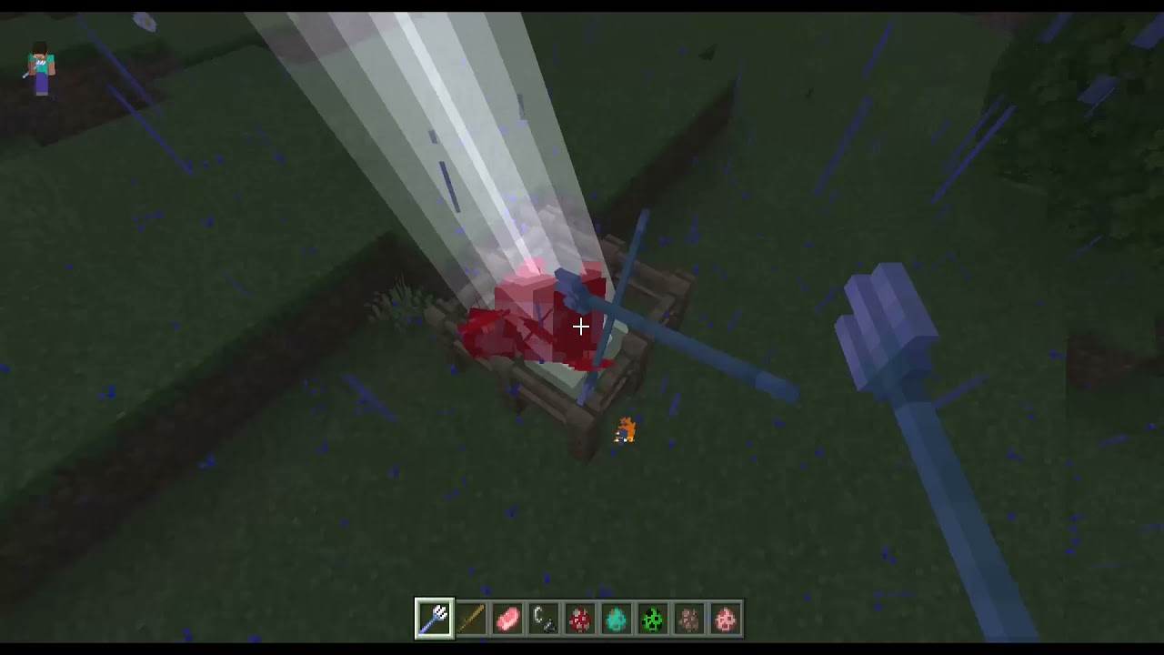 Minecraft mobs that change when struck by lightning - YouTube