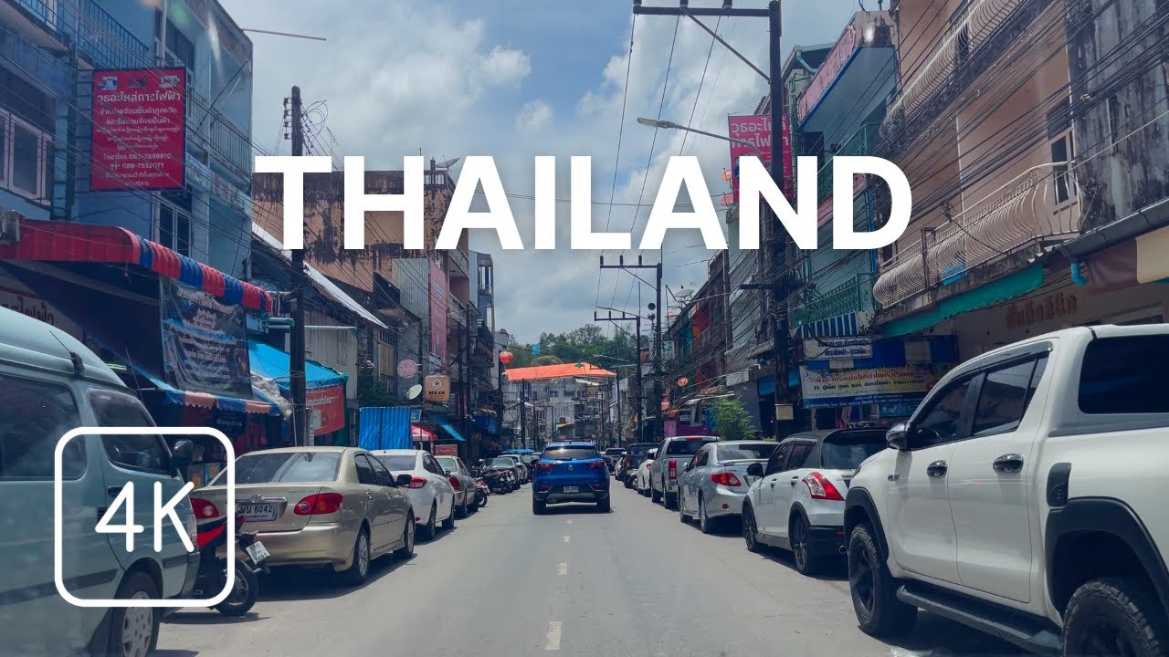 Thailand 4K - Driving Through Downtown - Ranong 🇹🇭 - YouTube