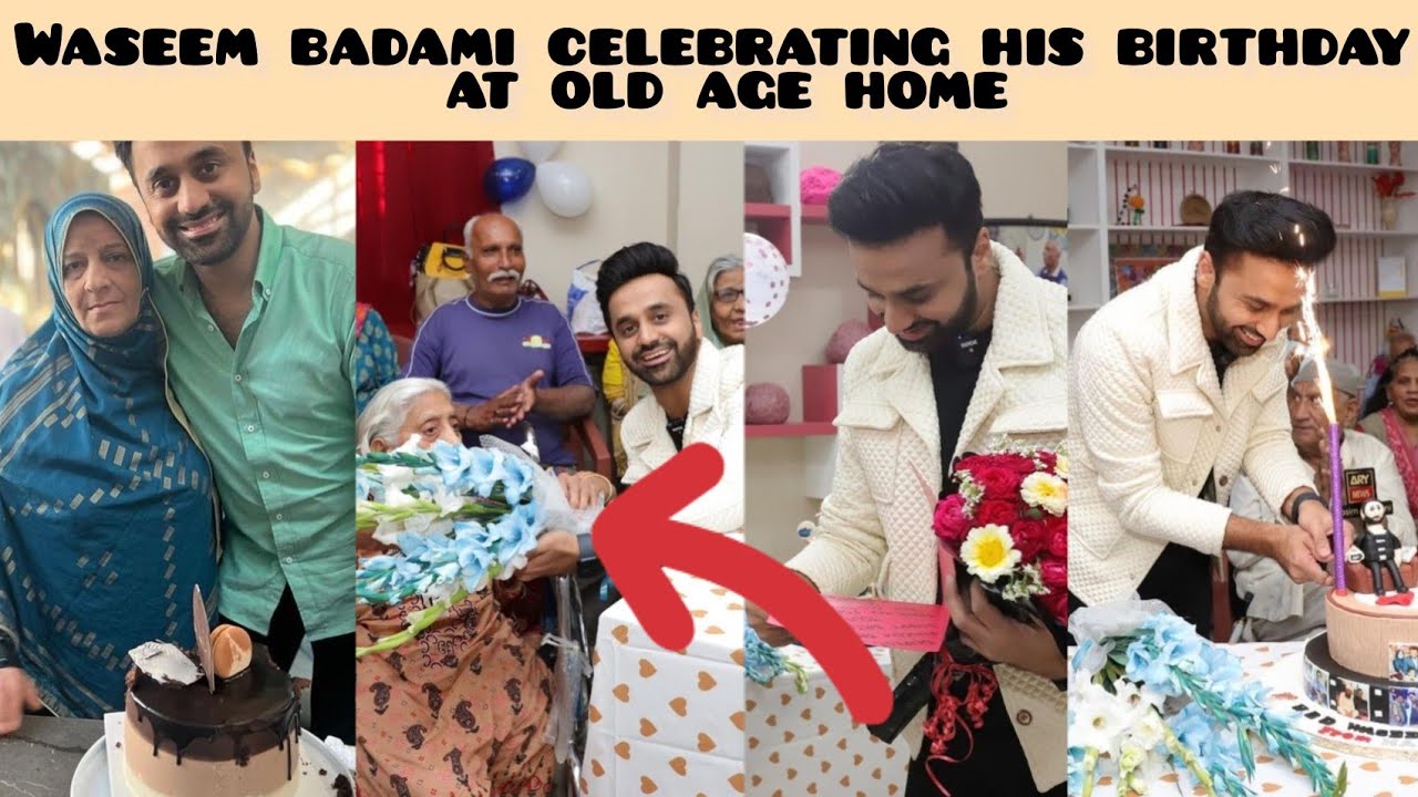 Waseem badami celebrates his birthday at old age home !!! - YouTube