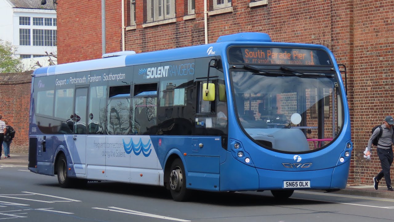 First solent wright streetlite 63306(SN65OLK) route 1 to south parade ...