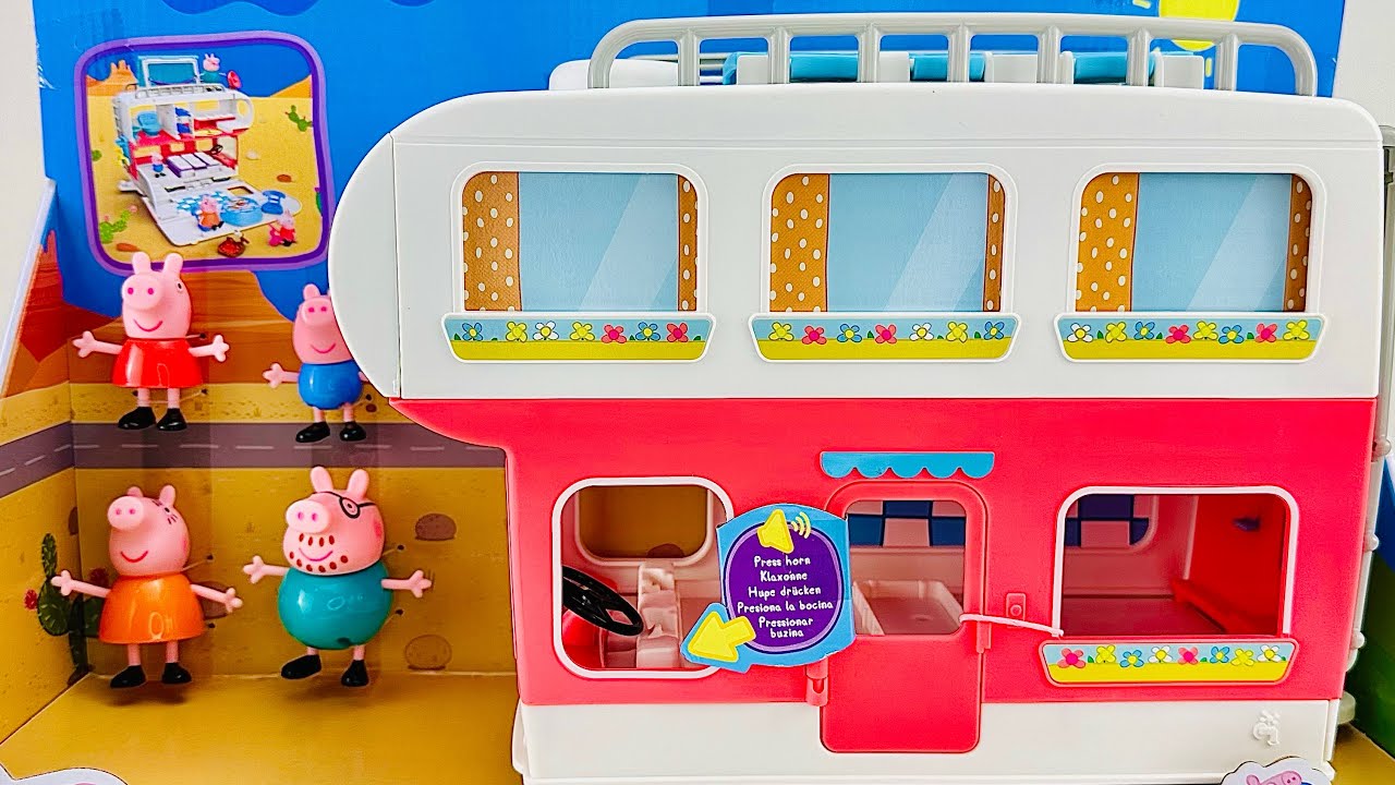 20 minutes Satisfying Peppa Pig Towing Truck and Family Motorhome - YouTube