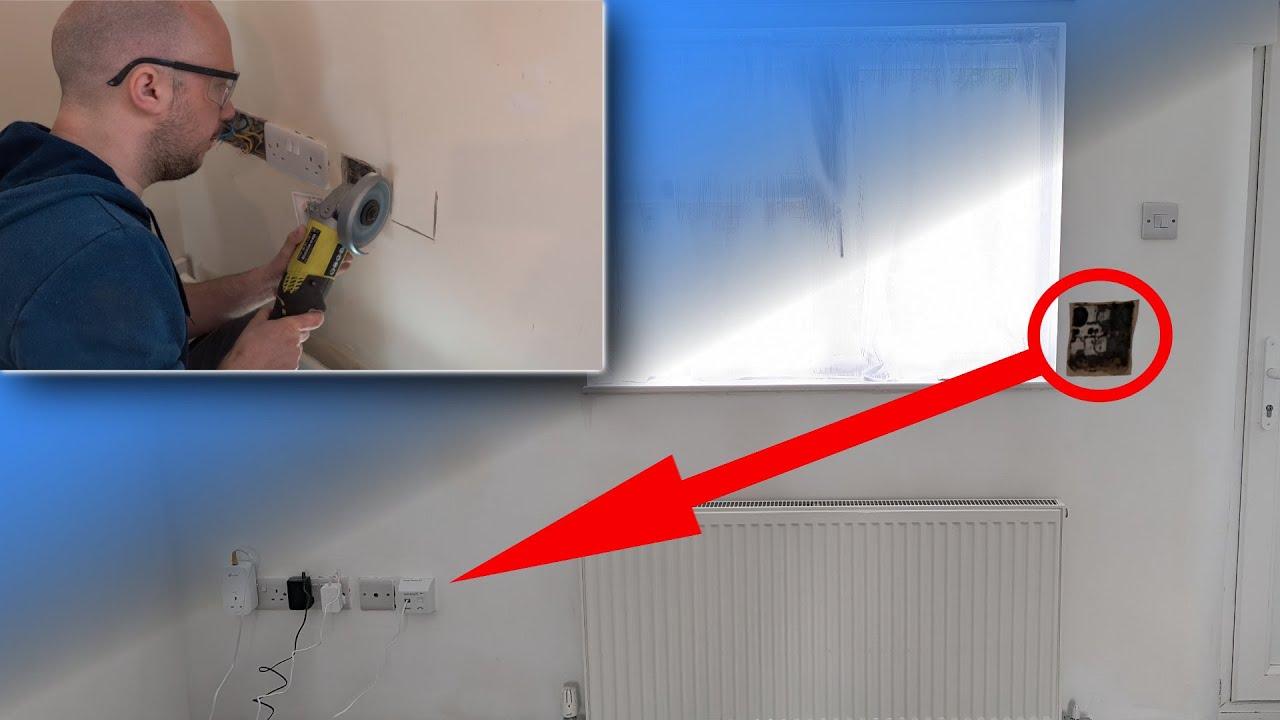 DIY Moving BT Master Phone Socket and Fixing Electrical socket - YouTube