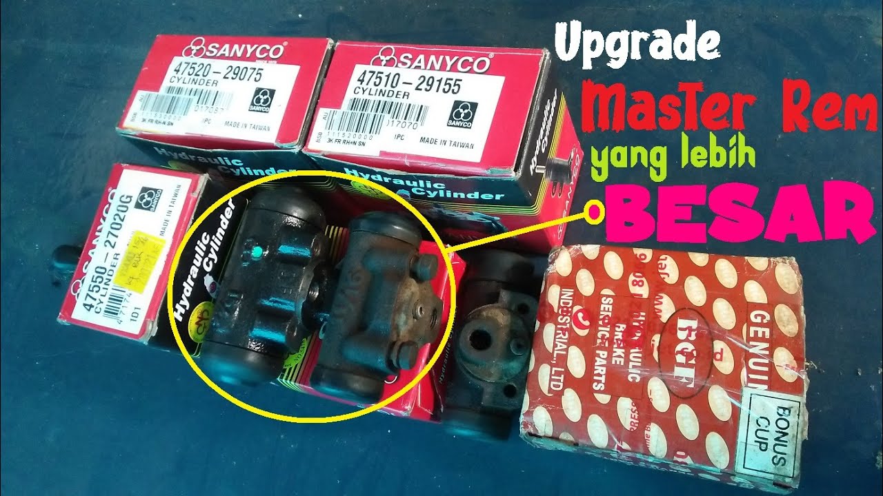Upgrade Master Rem Dengan Yang Lebih Besar | Master Rem Lebih Pakem ...