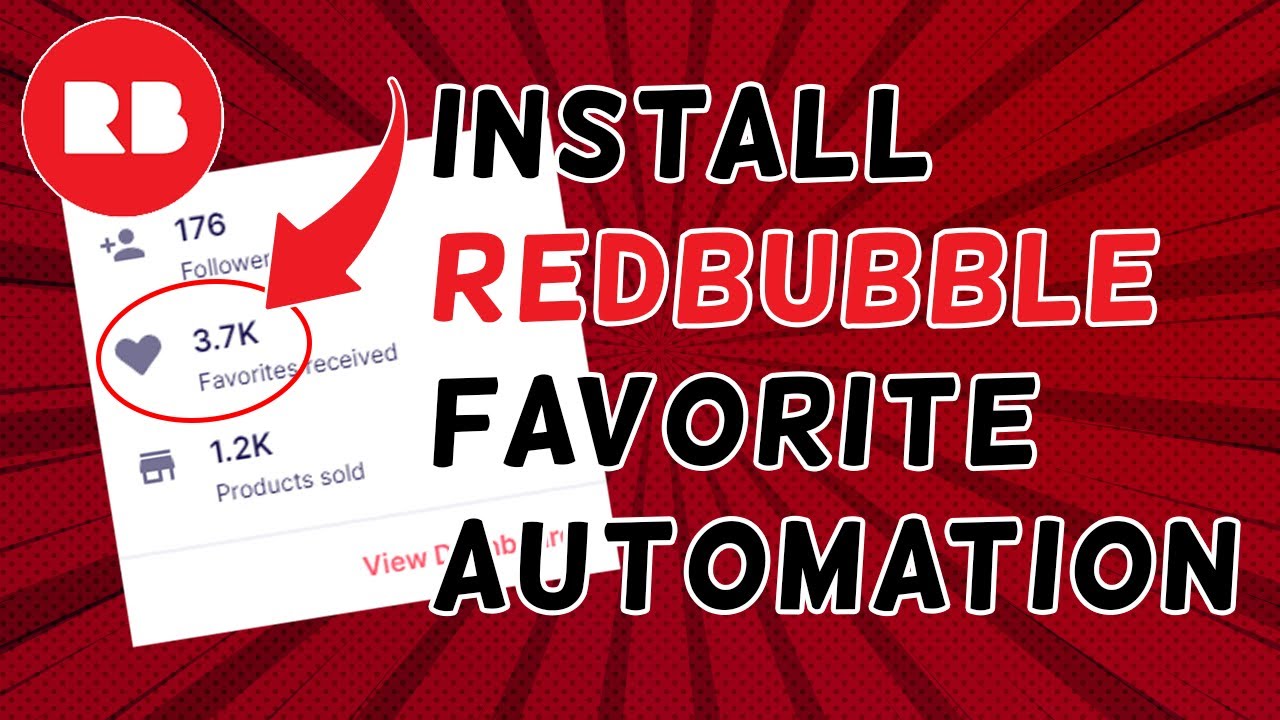 how to install Redbubble favorite automation tool extension 2022. - YouTube