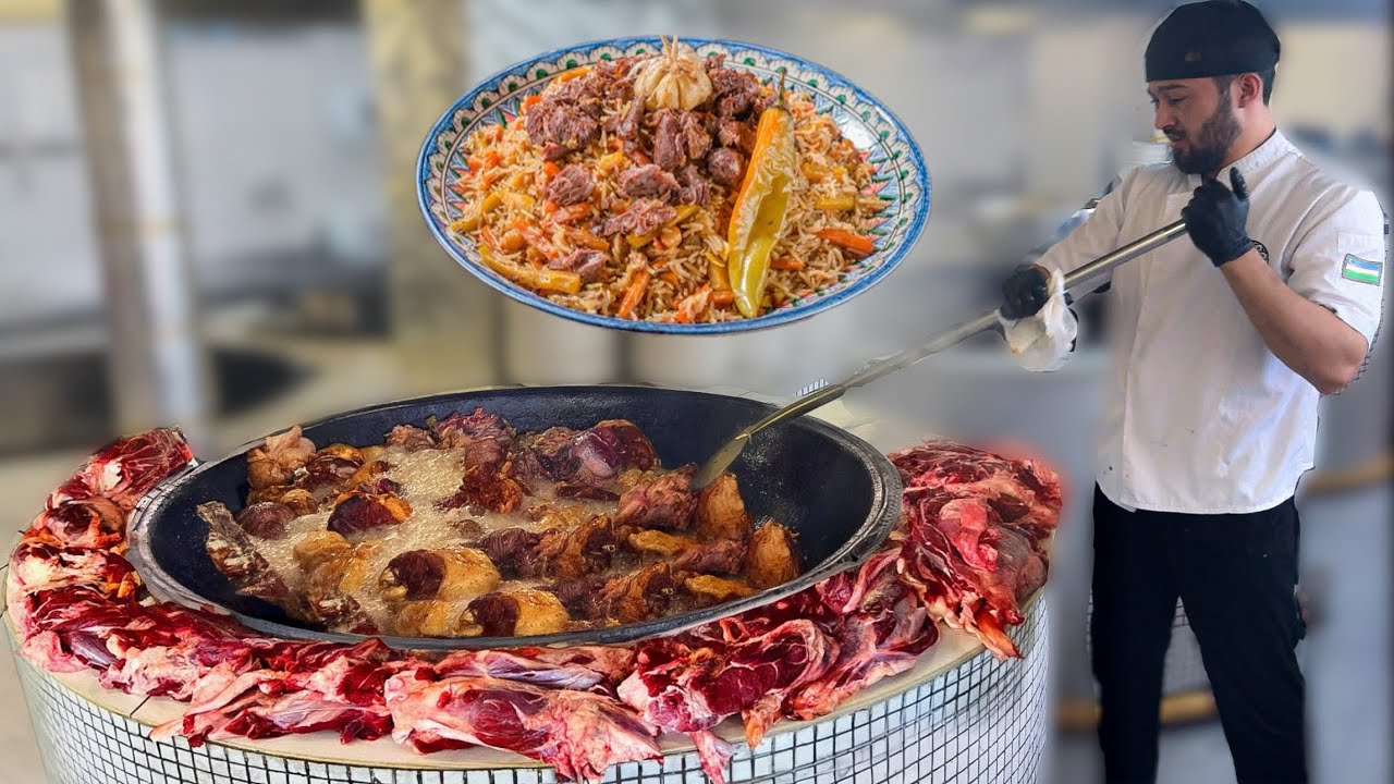 ASMR: The SECRET of Samarkand Pilaf | 299KG Linseed Oil Masterpiece at ...