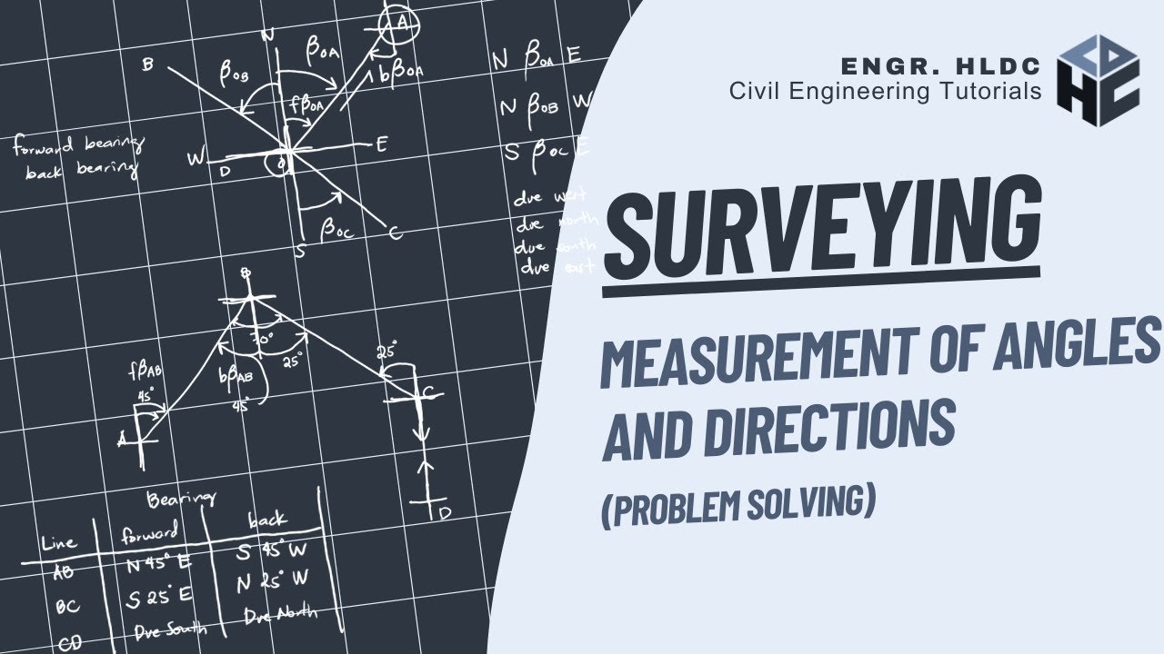 Elementary Surveying | Measurement of Angles and Directions | Problem ...